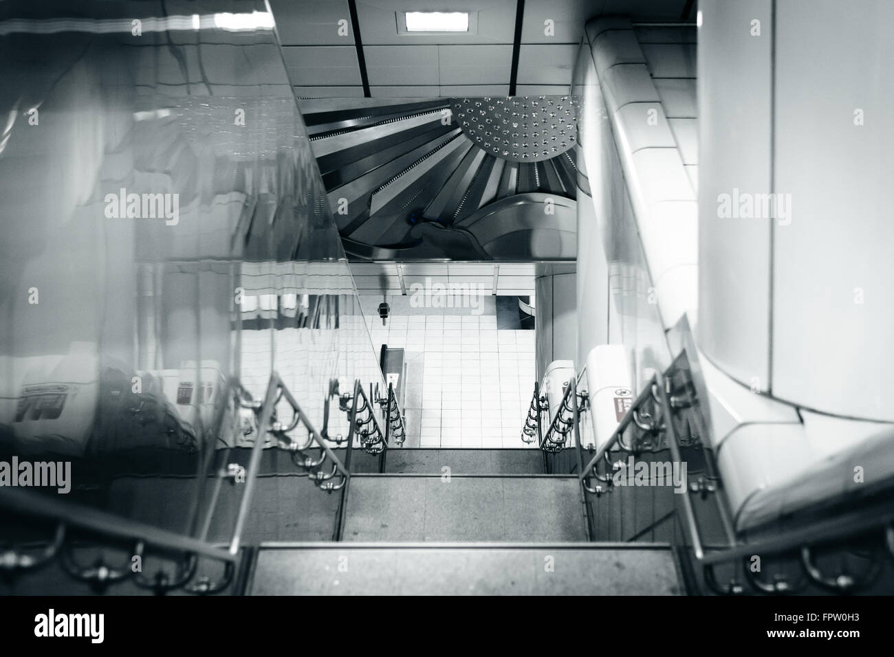 Staircase in Dongmen Station, Taipei, Taiwan Stock Photo - Alamy