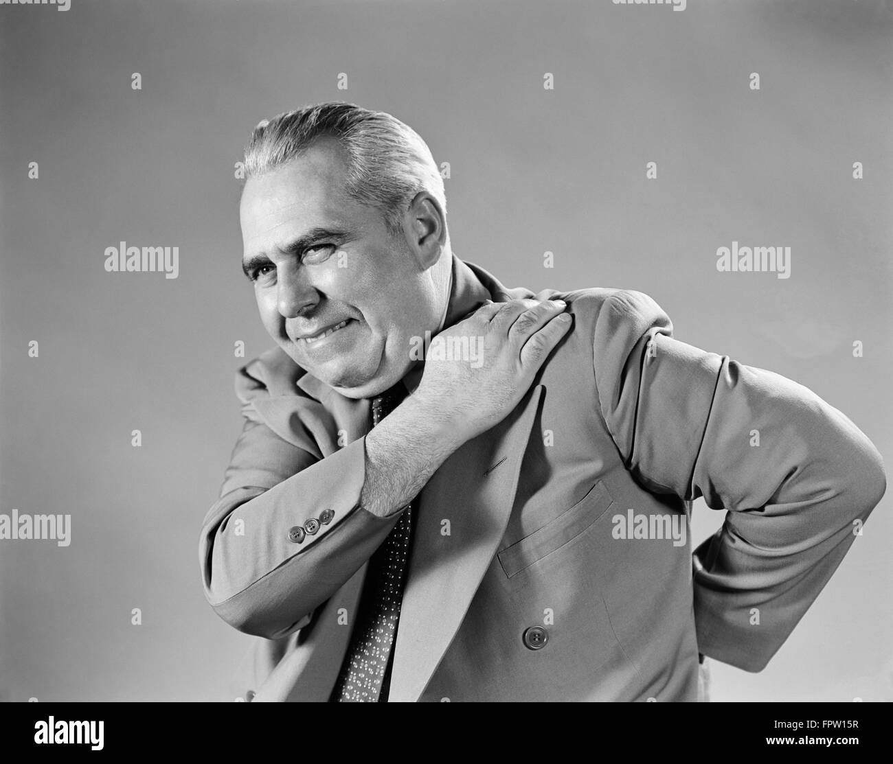Vintage suit man back Black and White Stock Photos & Images - Alamy