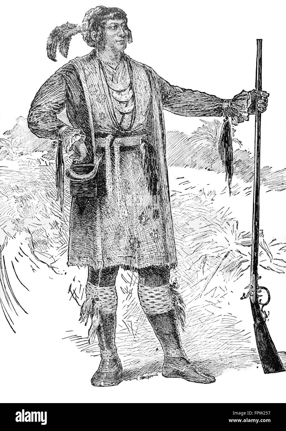 Native American Man Standing