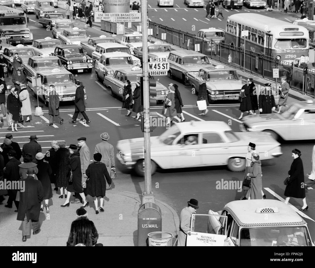 Busy pedestrian square Black and White Stock Photos & Images - Alamy