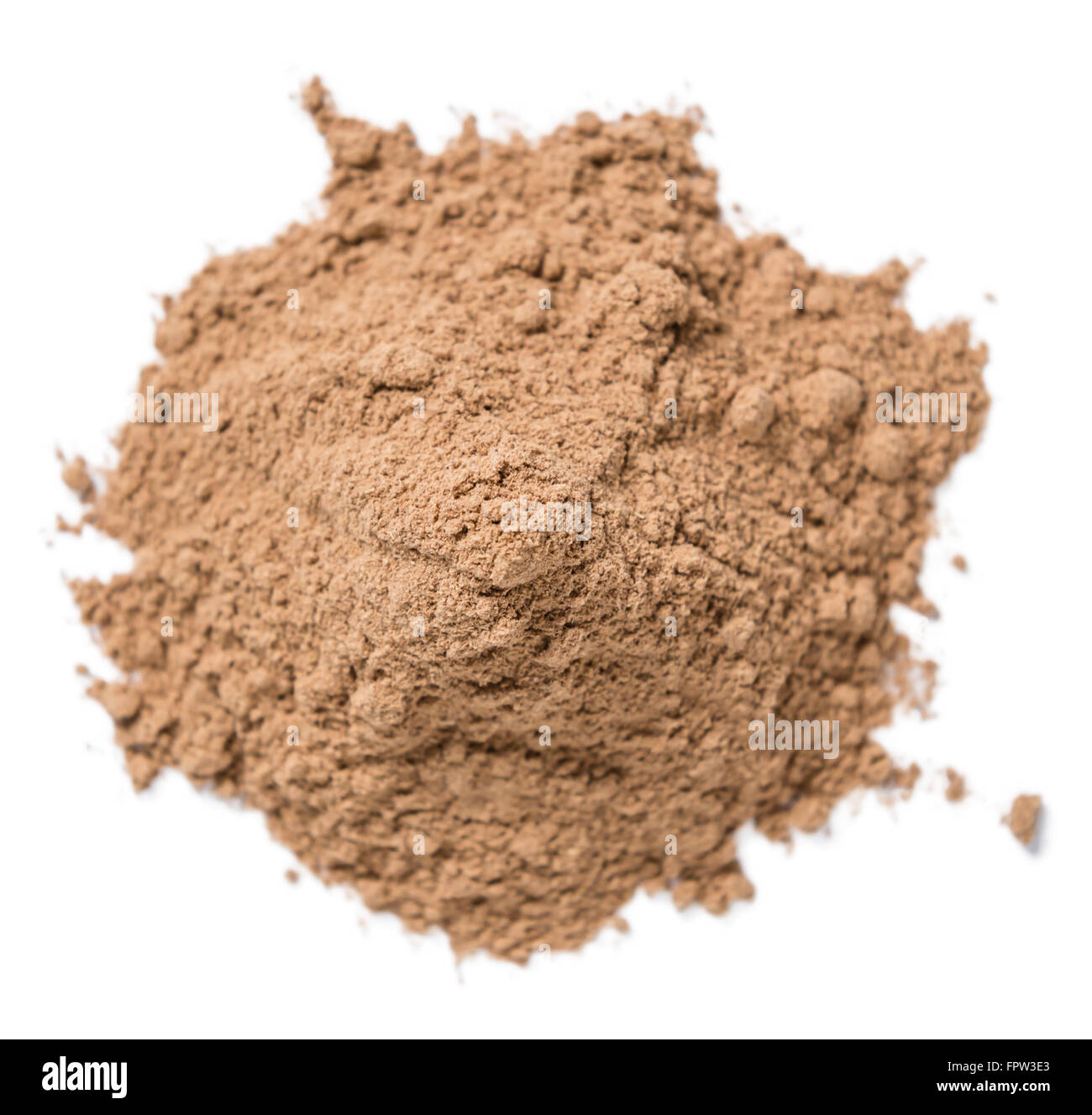 Portion of Galangal Powder isolated on white background Stock Photo - Alamy