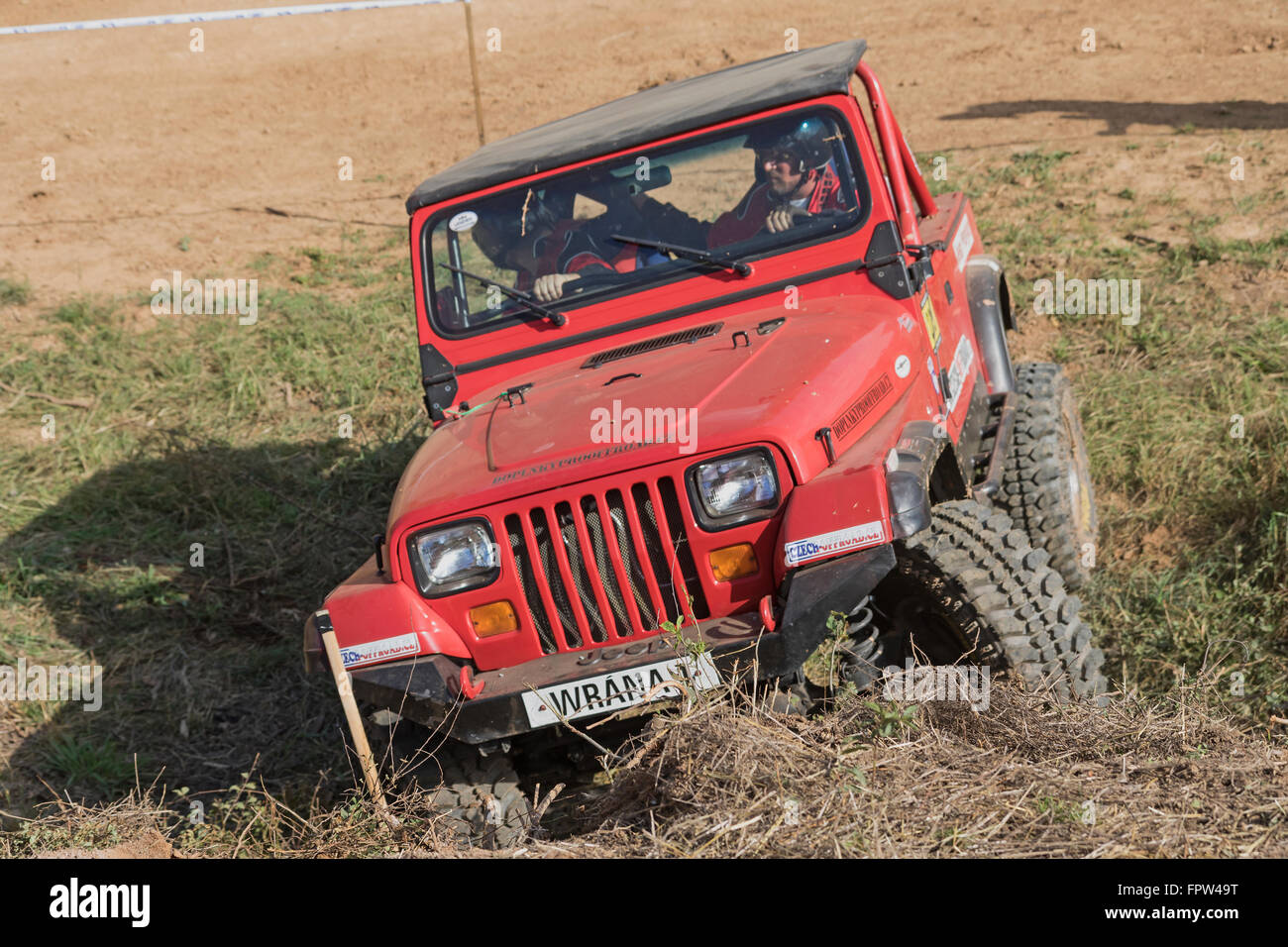 Red jeep hi-res stock photography and images - Alamy