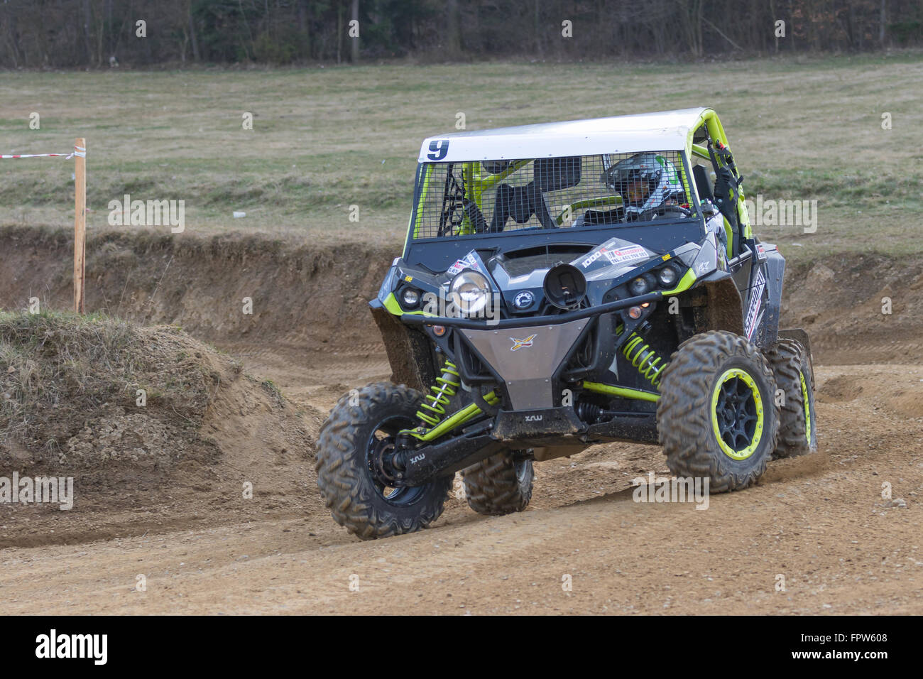 Front view of the off road car racing Stock Photo - Alamy