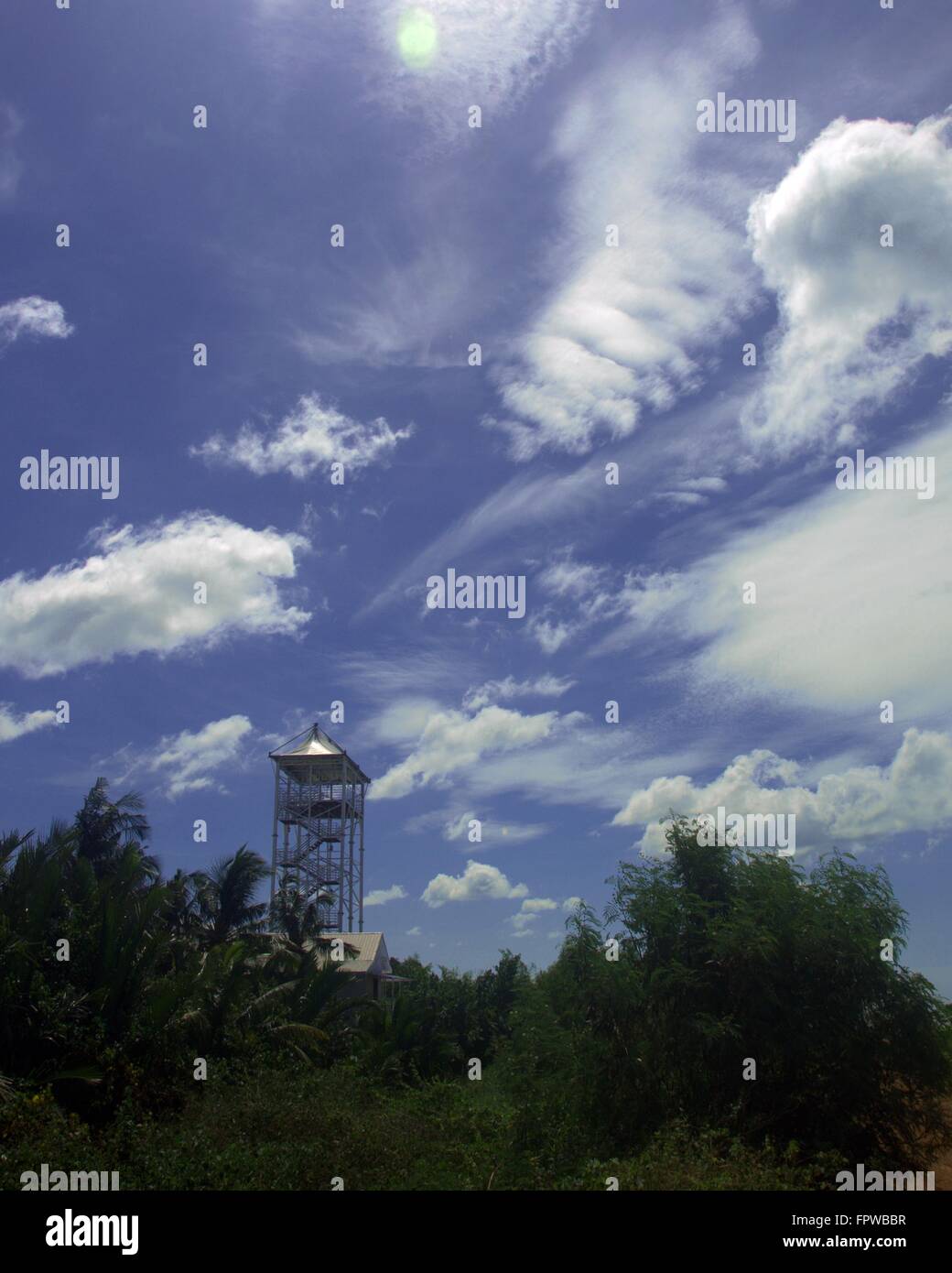 a watching tower near the seaside Stock Photo - Alamy