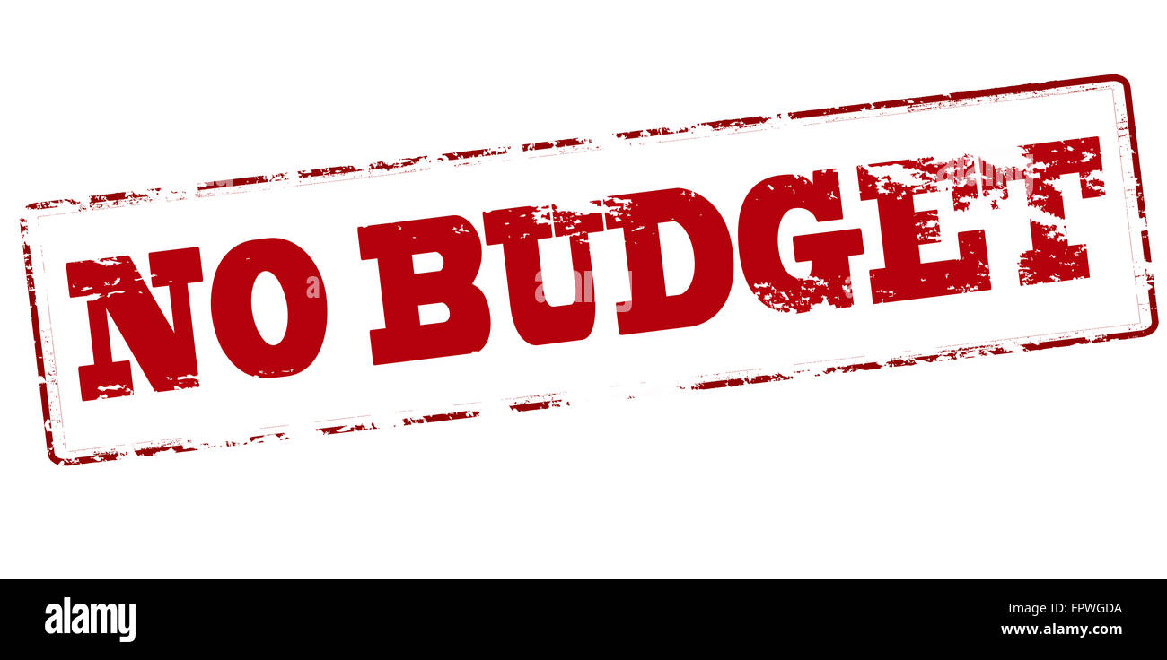 Rubber stamp with text no budget inside, vector illustration Stock ...