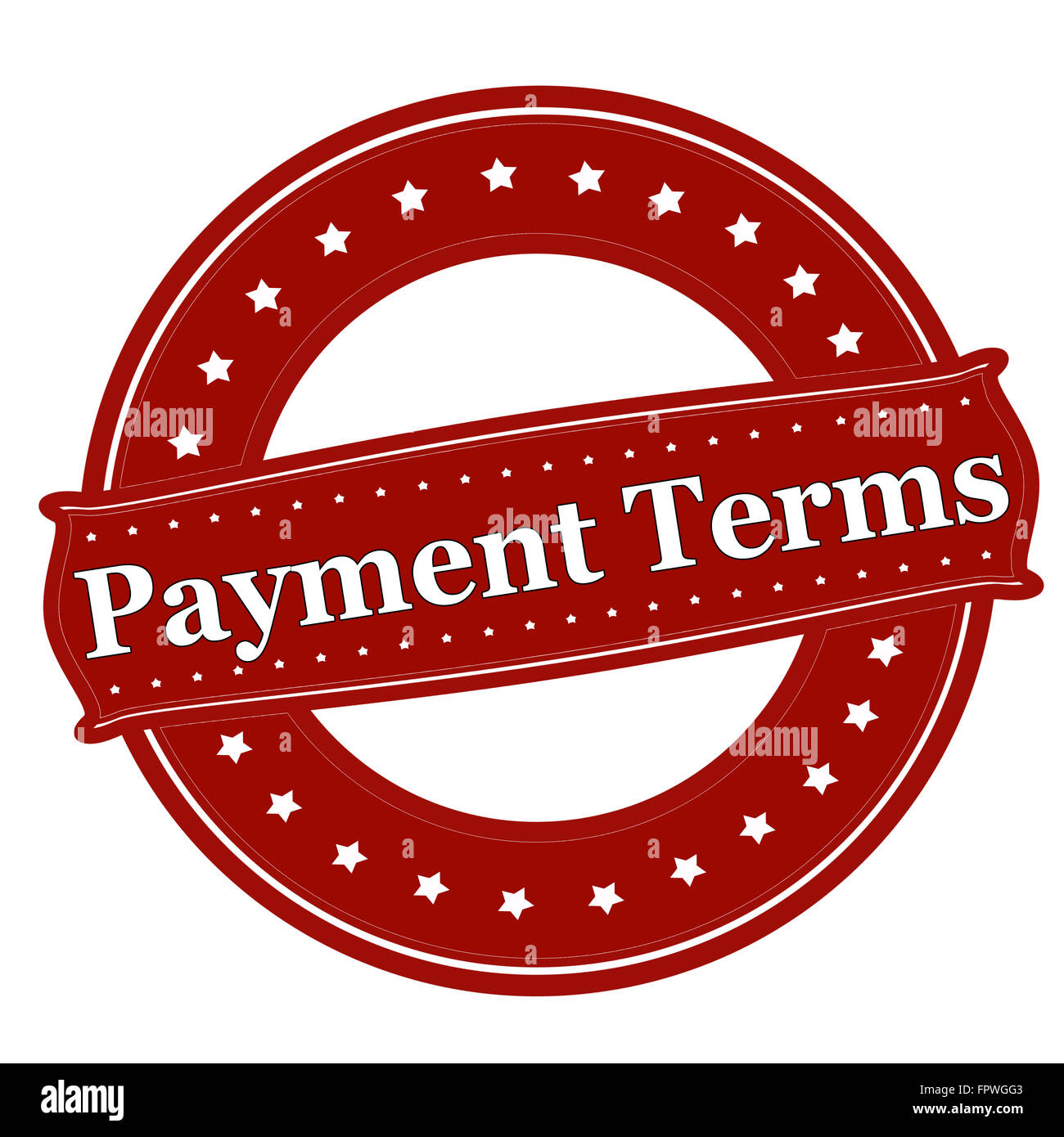 Rubber stamp with text payment terms inside, vector illustration Stock ...