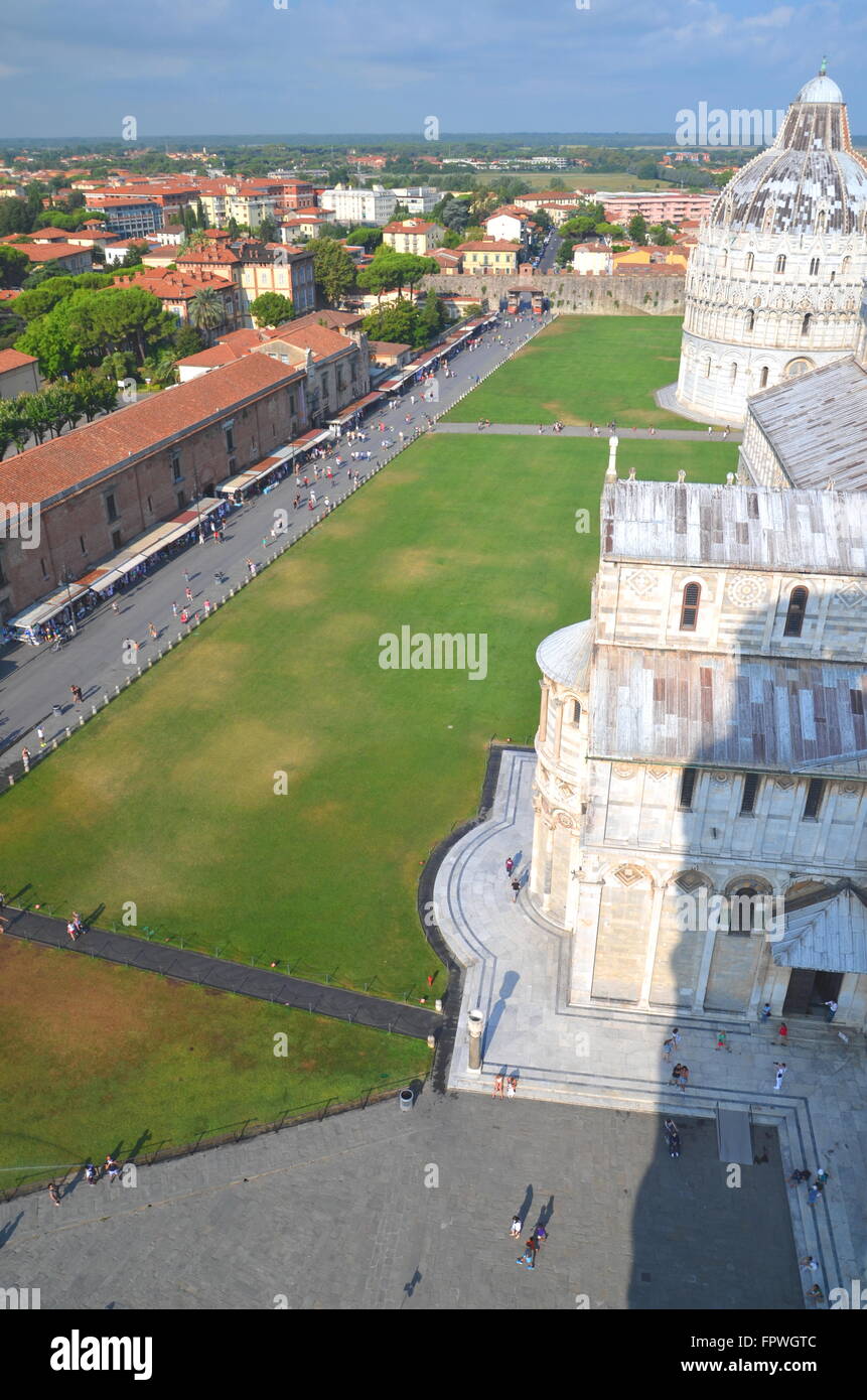 The leaning tower of pisa aerial hi-res stock photography and images ...