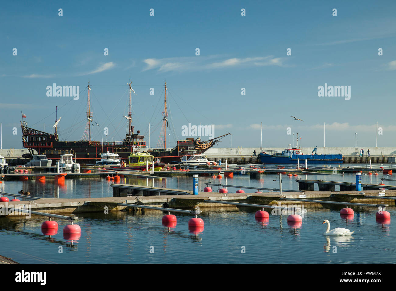 Yacht marina in Gdynia, Poland Stock Photo - Alamy