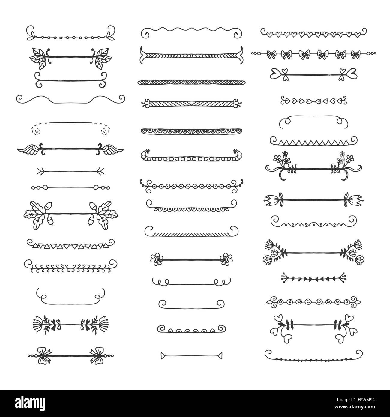 set of graphical design elements Stock Vector Image & Art - Alamy