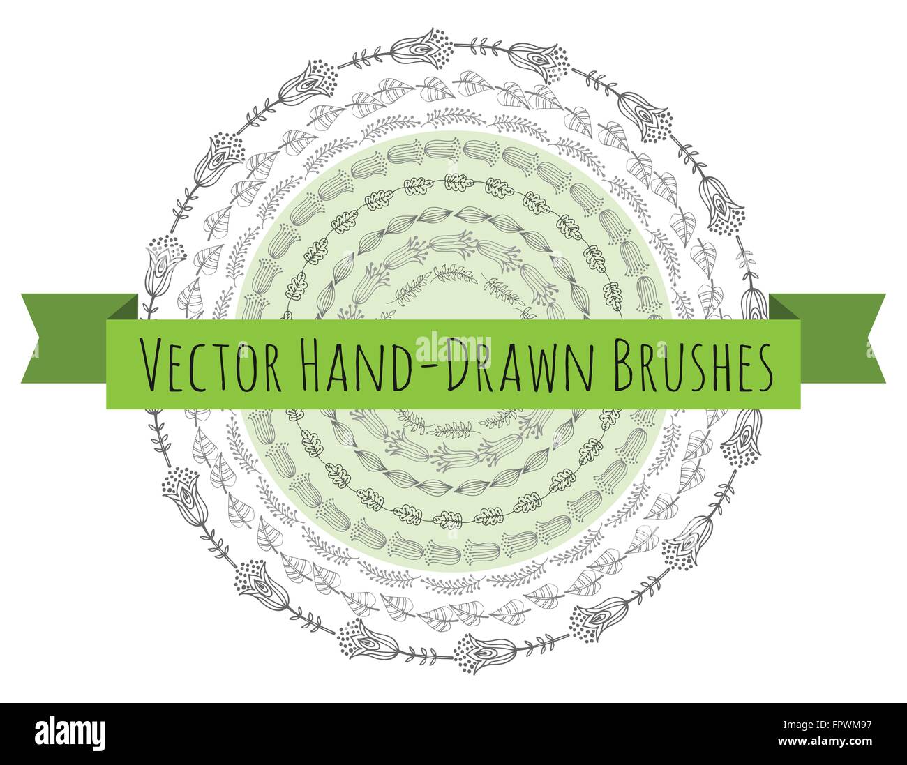 Floral outer border Stock Vector Images - Alamy