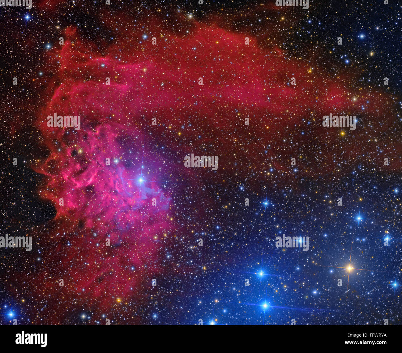 Flaming Star Nebula in the constellation Auriga Stock Photo - Alamy