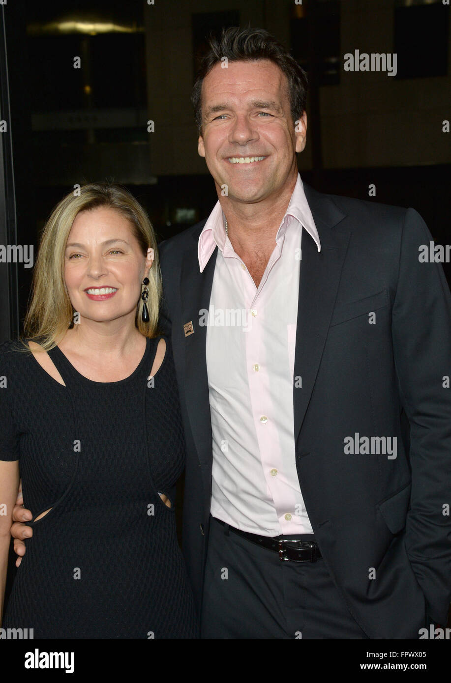 LOS ANGELES, CA - OCTOBER 27, 2015: Actor David James Elliott & wife ...