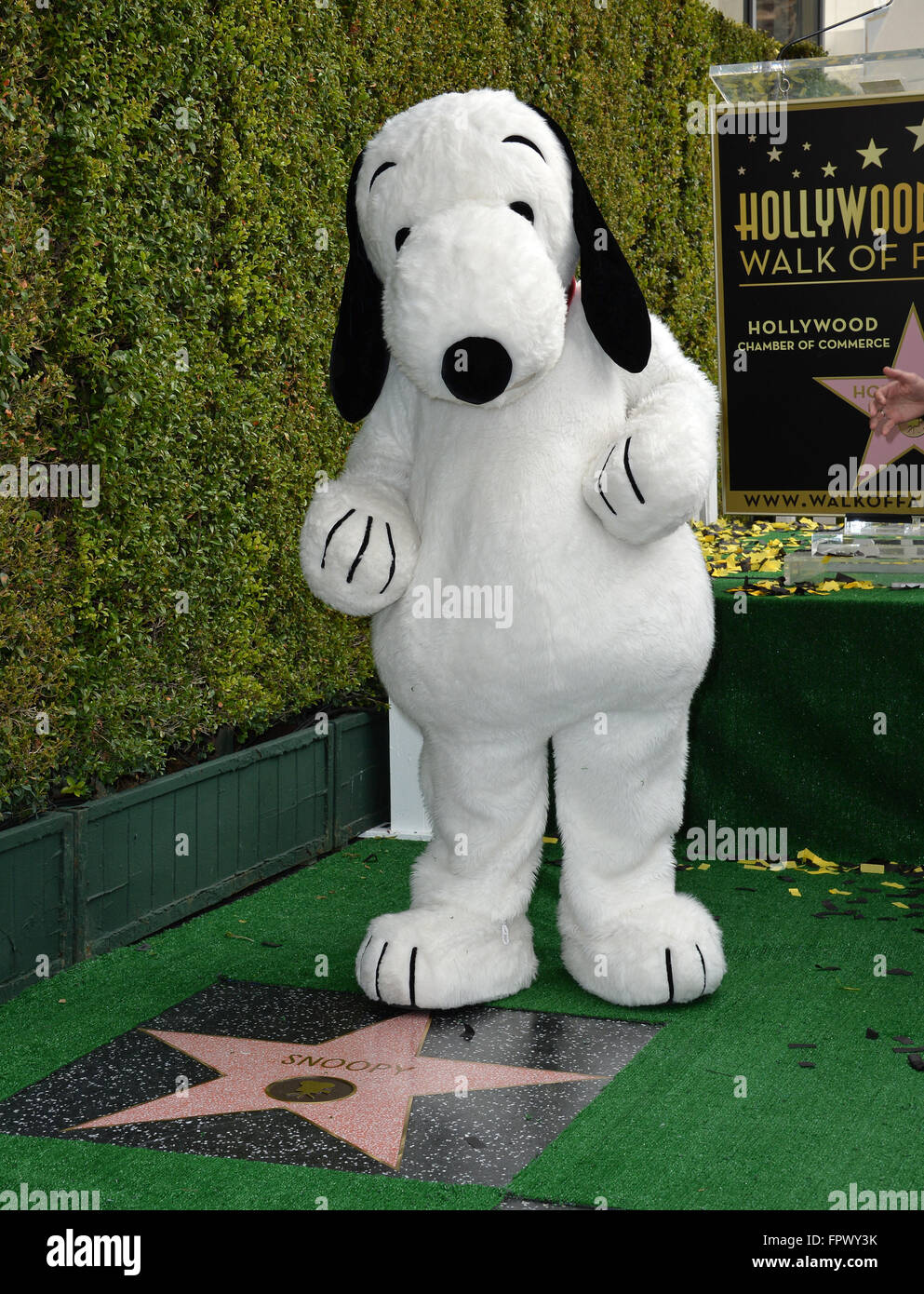 Snoopy snoopy hollywood walk hi-res stock photography and images - Alamy