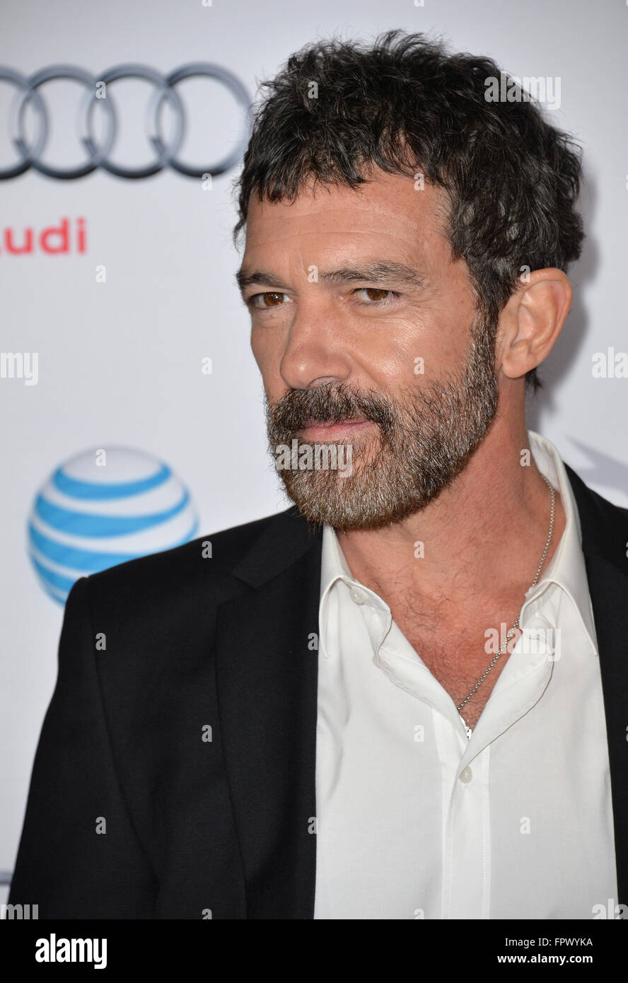 LOS ANGELES, CA - NOVEMBER 9, 2015: Actor Antonio Banderas at the ...