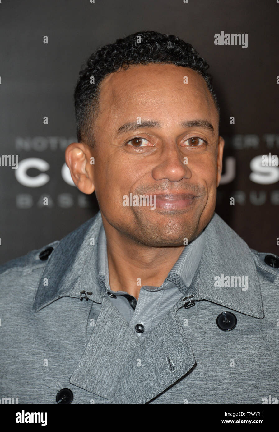 LOS ANGELES, CA - NOVEMBER 10, 2015: Actor Hill Harper at the premiere ...