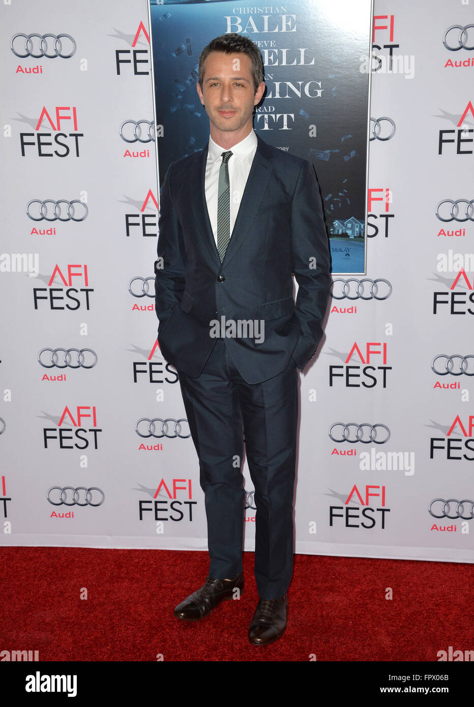 LOS ANGELES, CA - NOVEMBER 12, 2015: Actor Jeremy Strong at the world ...
