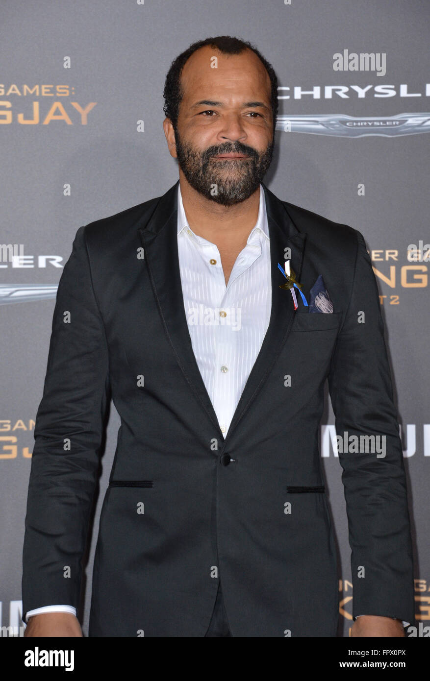 LOS ANGELES, CA - NOVEMBER 16, 2015: Actor Jeffrey Wright at the Los Angeles premiere of his ...