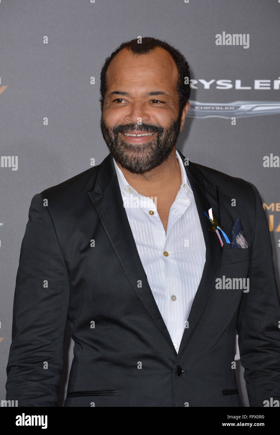LOS ANGELES, CA - NOVEMBER 16, 2015: Actor Jeffrey Wright at the Los Angeles premiere of his ...