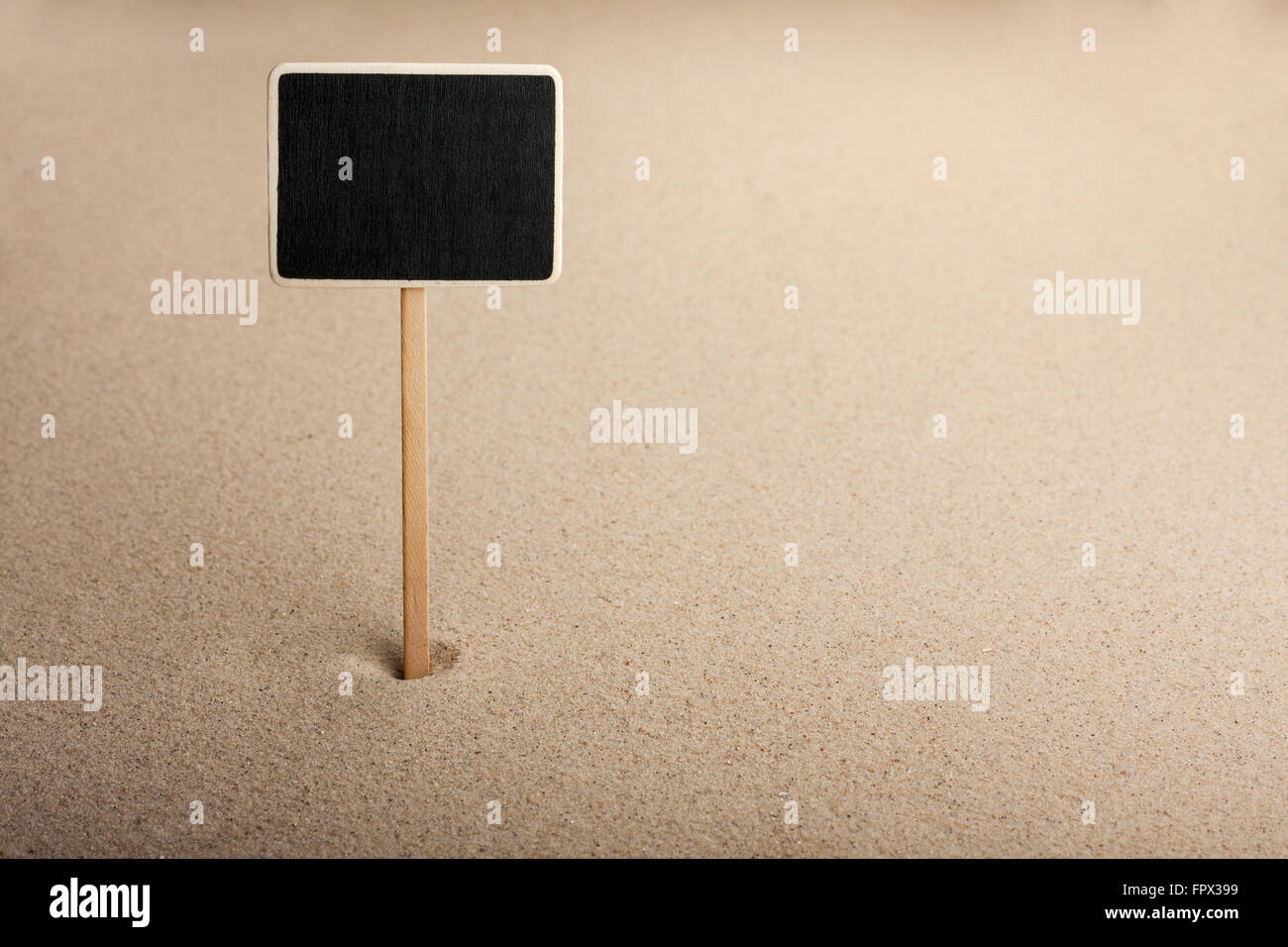 Pointer, ads board in the form billboard in the sand, can be used as ...