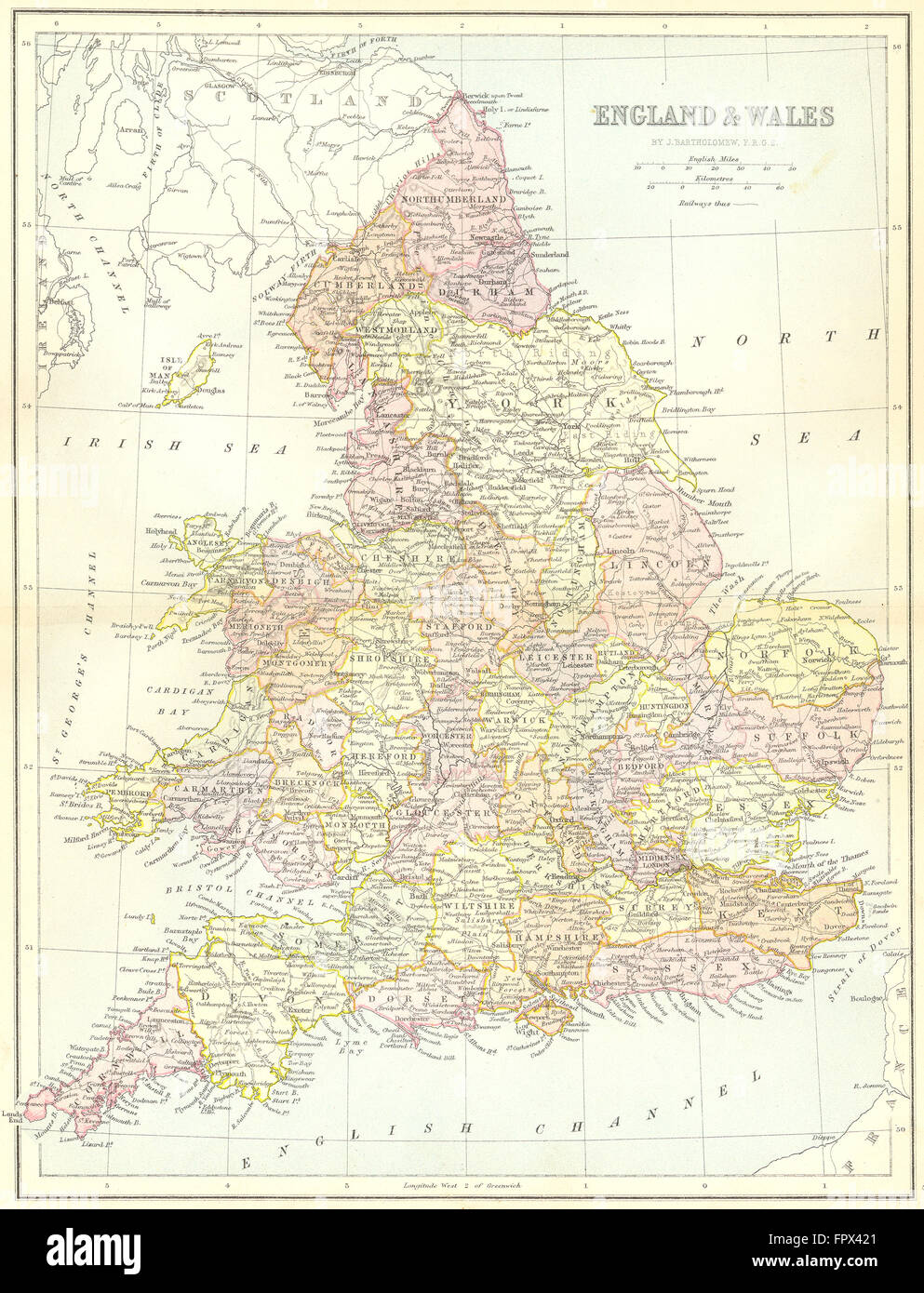 Historical map of england hi-res stock photography and images - Alamy