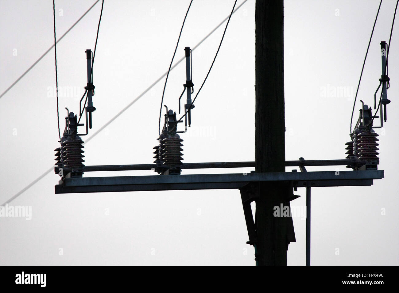 Danger power cables hi-res stock photography and images - Alamy