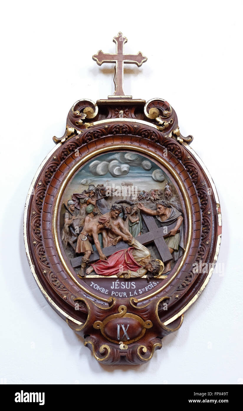 9th Stations of the Cross, Jesus falls the third time, Carthusian ...