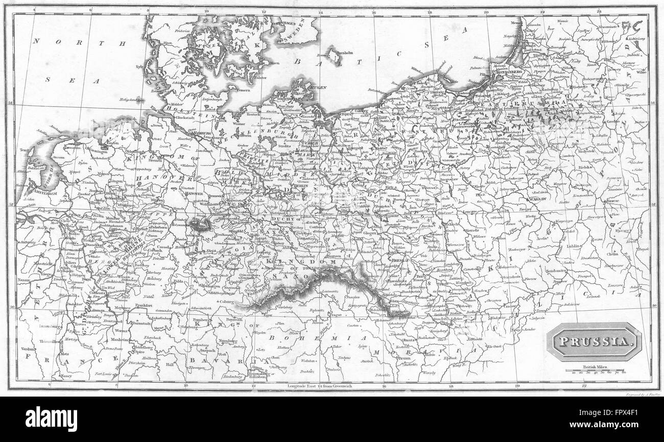 Prussia map Black and White Stock Photos & Images - Alamy