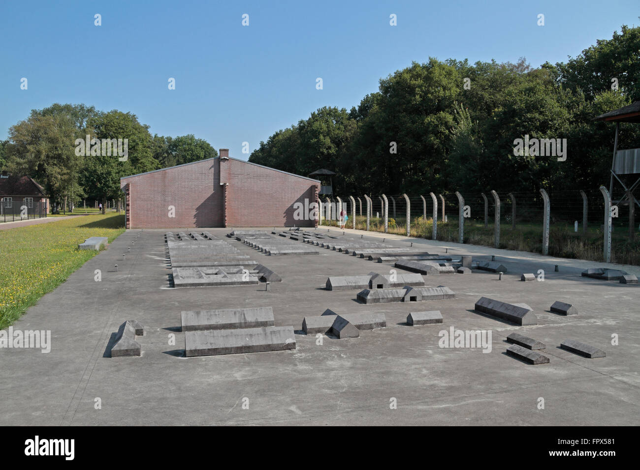 Memorial showing a miniature version of the whole camp in the Camp ...