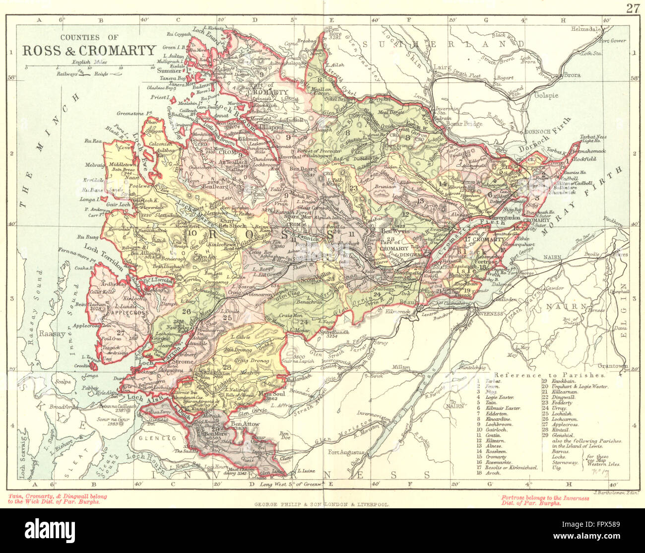 Map of cromarty hi-res stock photography and images - Alamy