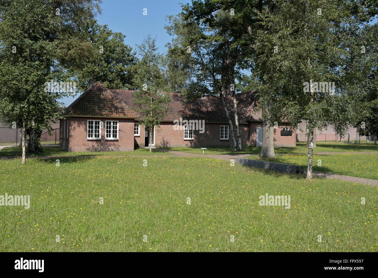 The crematorium building in the Camp Vught National Memorial, Vught ...