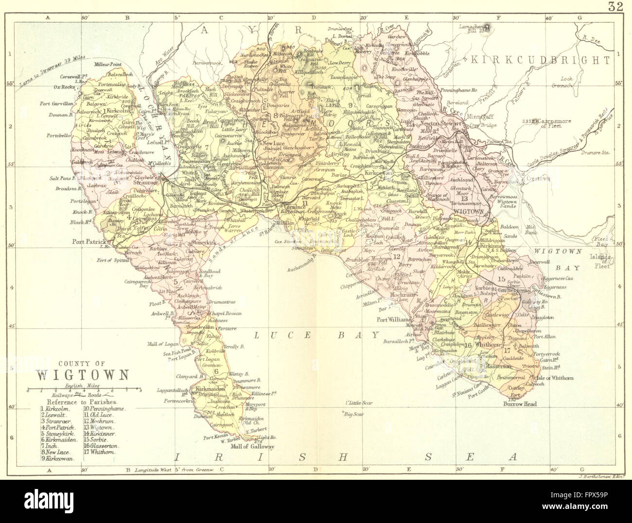 Wigtown map hi-res stock photography and images - Alamy