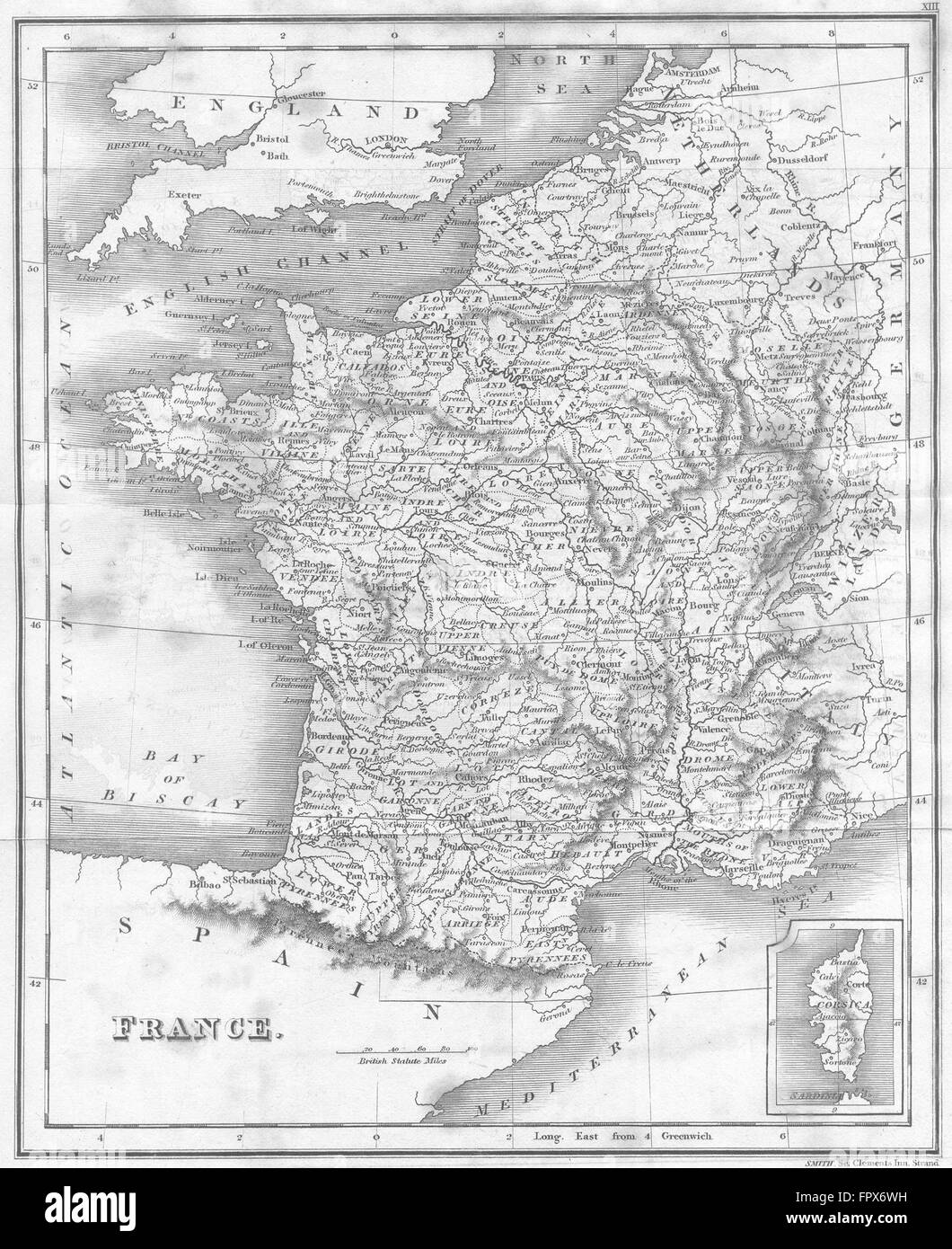 1819 map Black and White Stock Photos & Images - Alamy