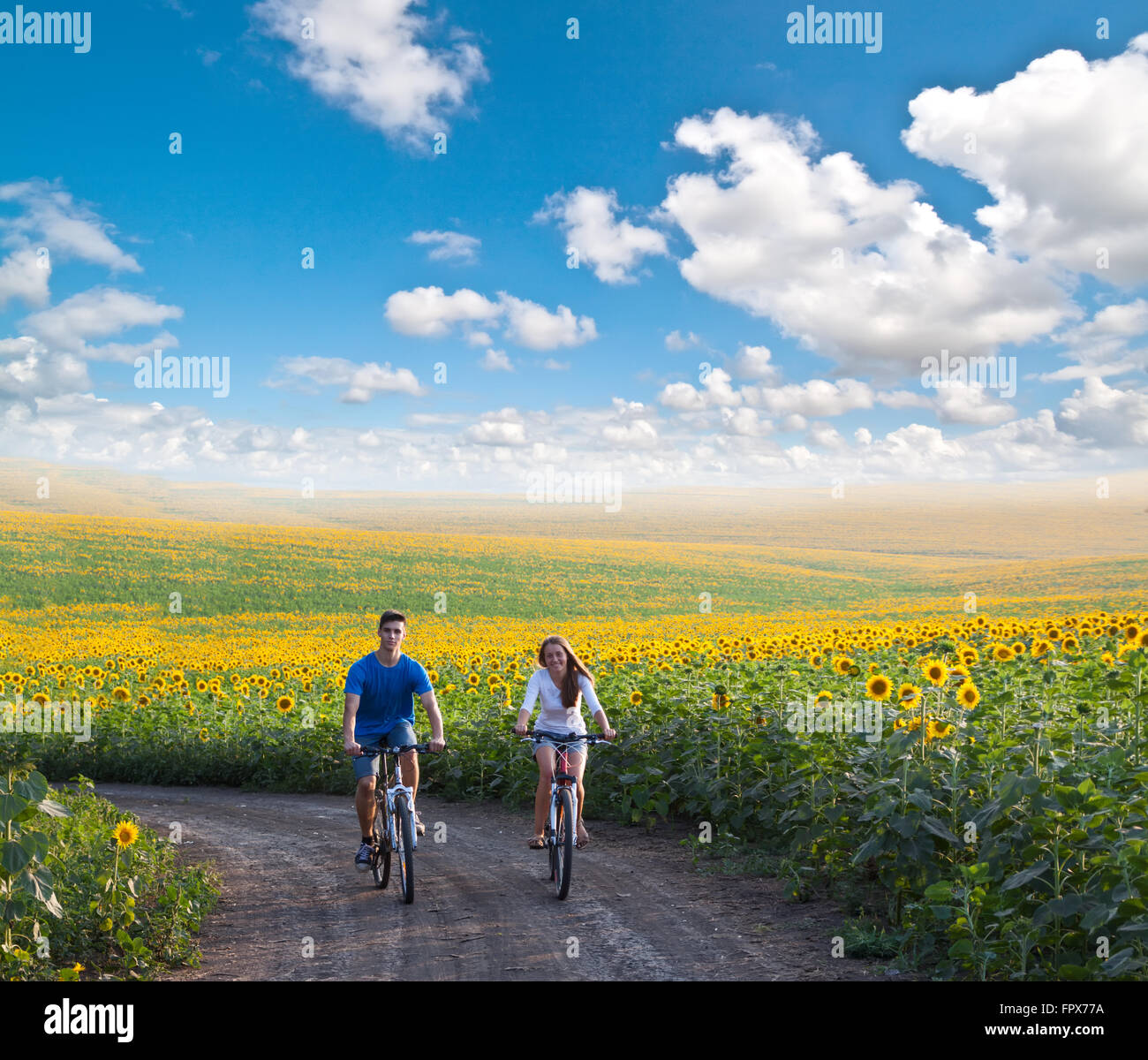 Man riding bike in autumn hi-res stock photography and images - Alamy