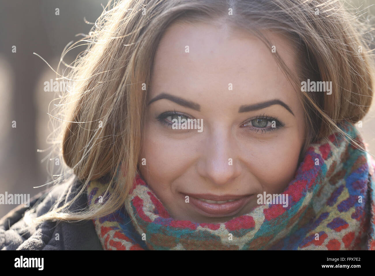 Woman blinking eyes hi-res stock photography and images - Alamy