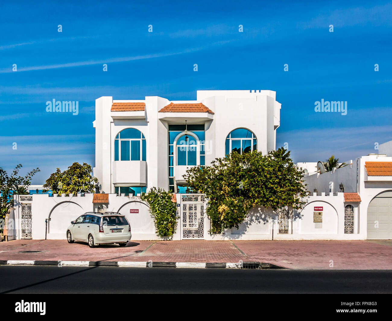 Modern expat house in Dubai, United Arab Emirates Stock Photo - Alamy