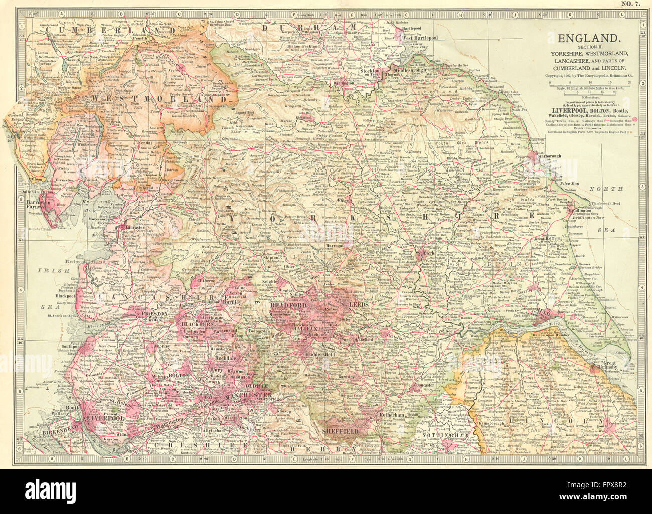 Westmorland england map hi-res stock photography and images - Alamy
