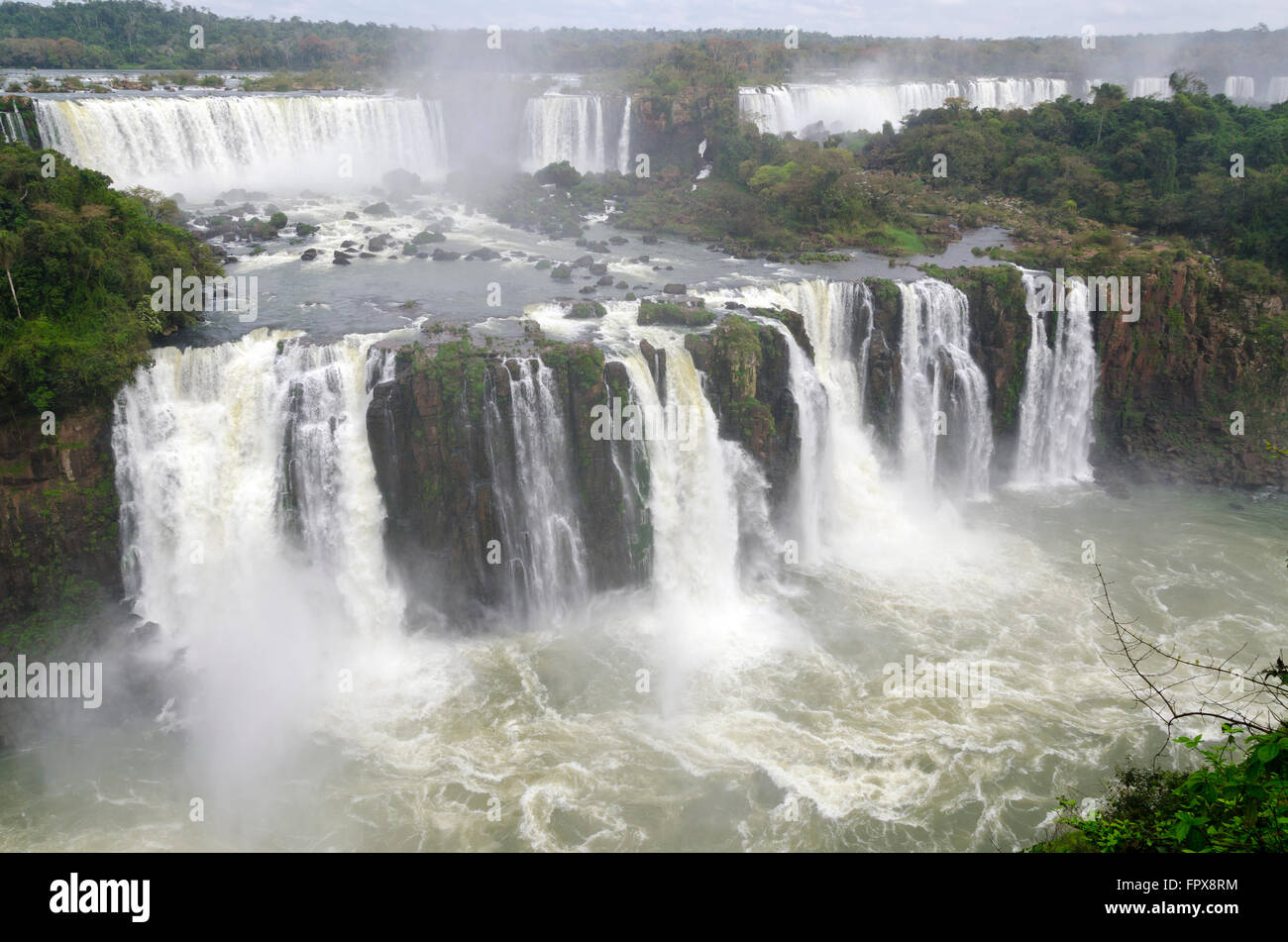 waterfall Iguacu Falls in Brazil and Argentina Stock Photo - Alamy