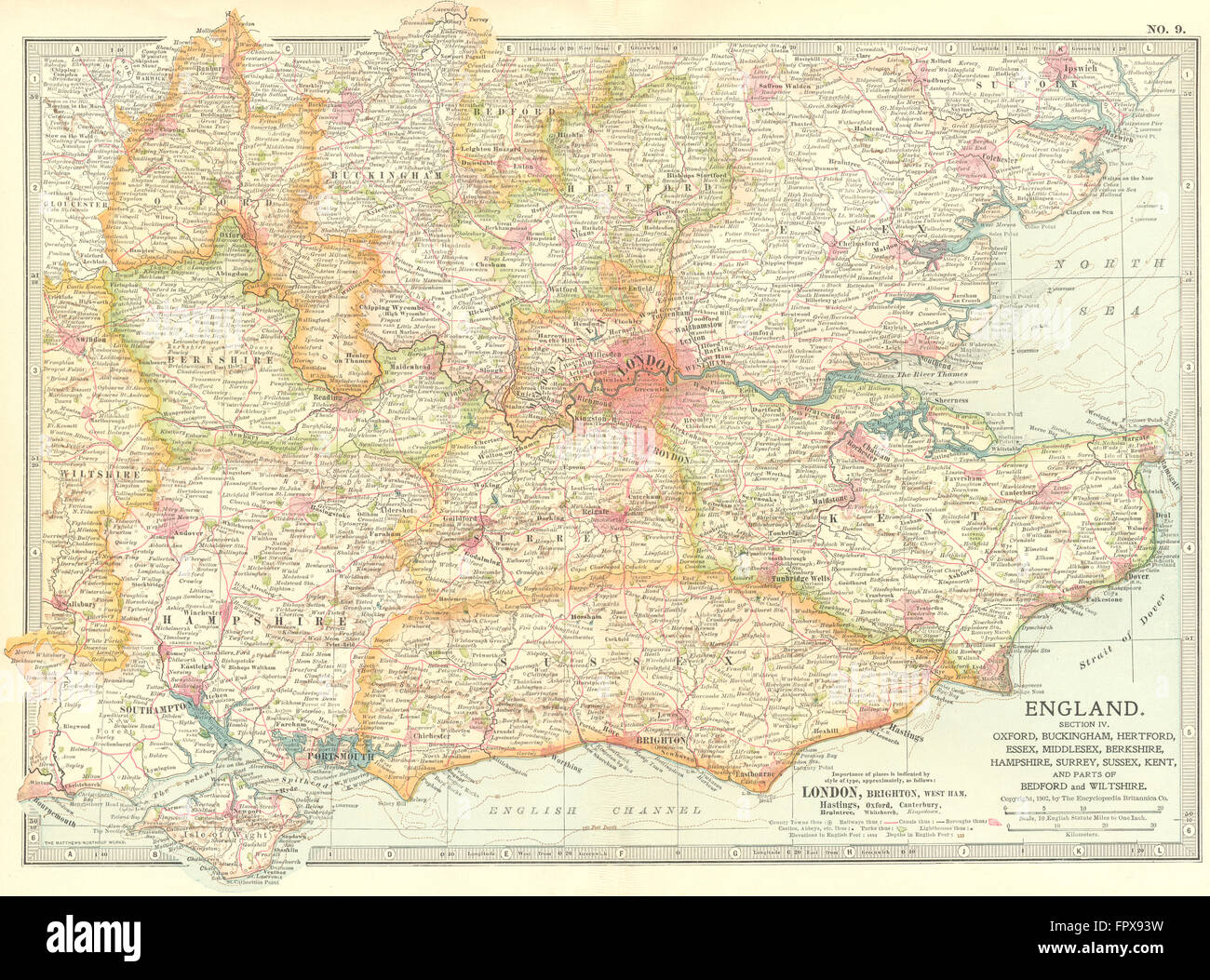Middlesex england map hi-res stock photography and images - Alamy