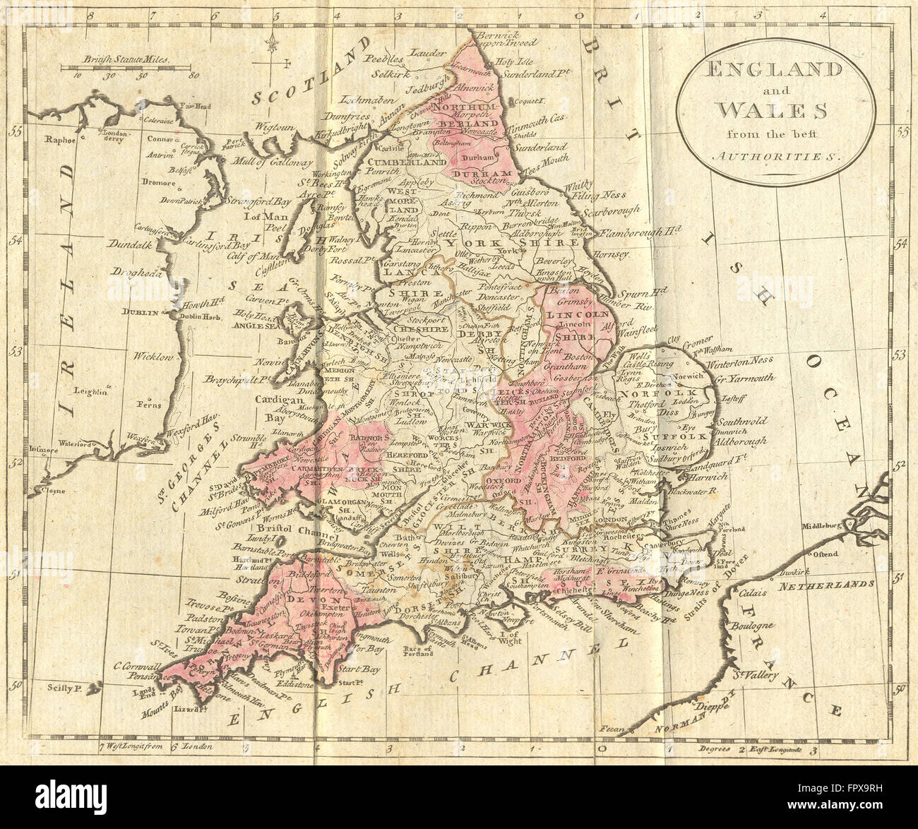 Historical counties map uk hi-res stock photography and images - Alamy