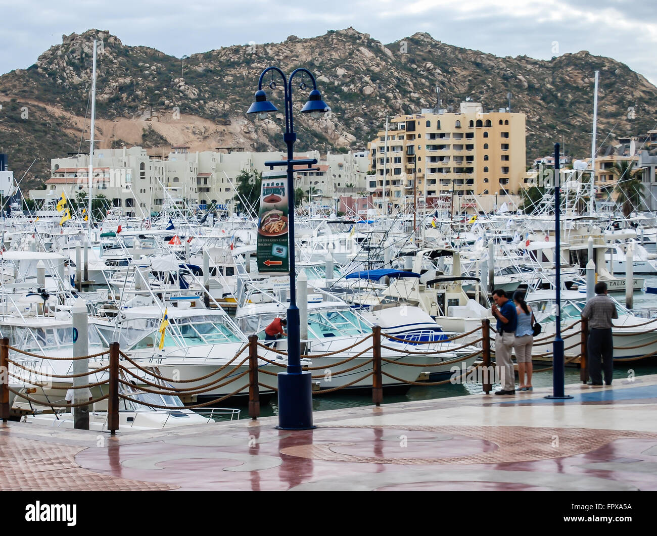 Busy harbor in in Los Cabos San Lucas, Mexico Stock Photo - Alamy