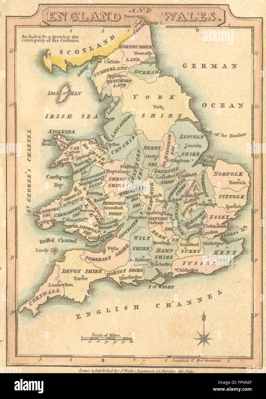 Uk counties map hi-res stock photography and images - Alamy