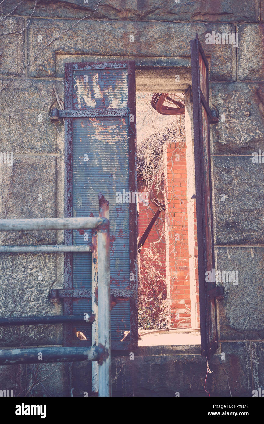 Details of decaying architecture at an old military fort Stock Photo ...