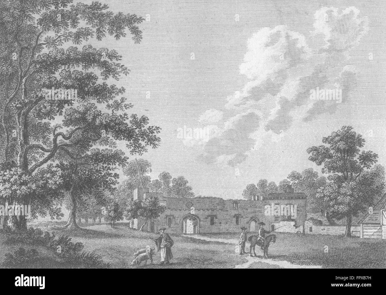 BEDS: Tower, Luton, Bedfordshire: Grose, antique print 1783 Stock Photo ...