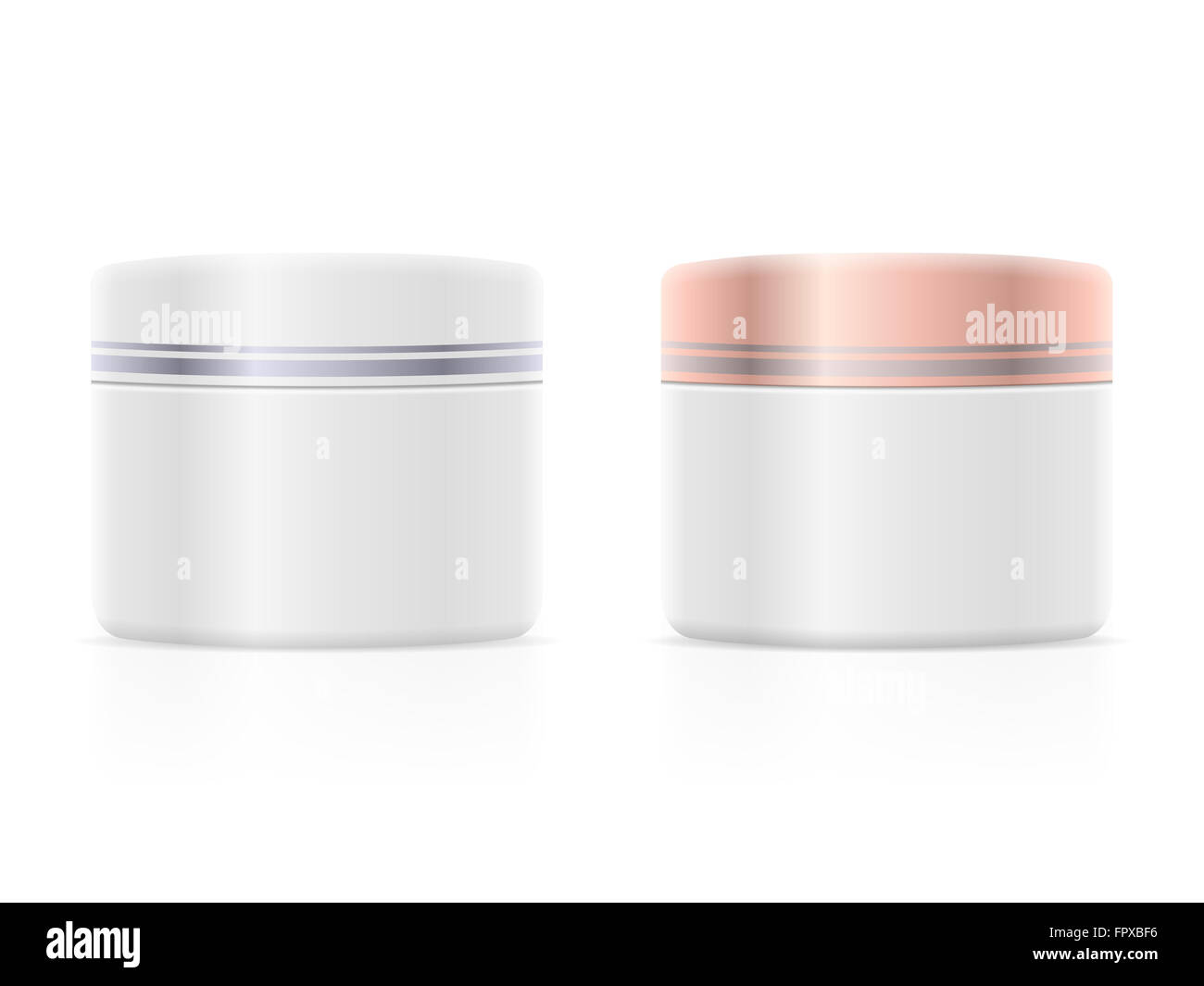 Face cream container on a white background Stock Photo - Alamy