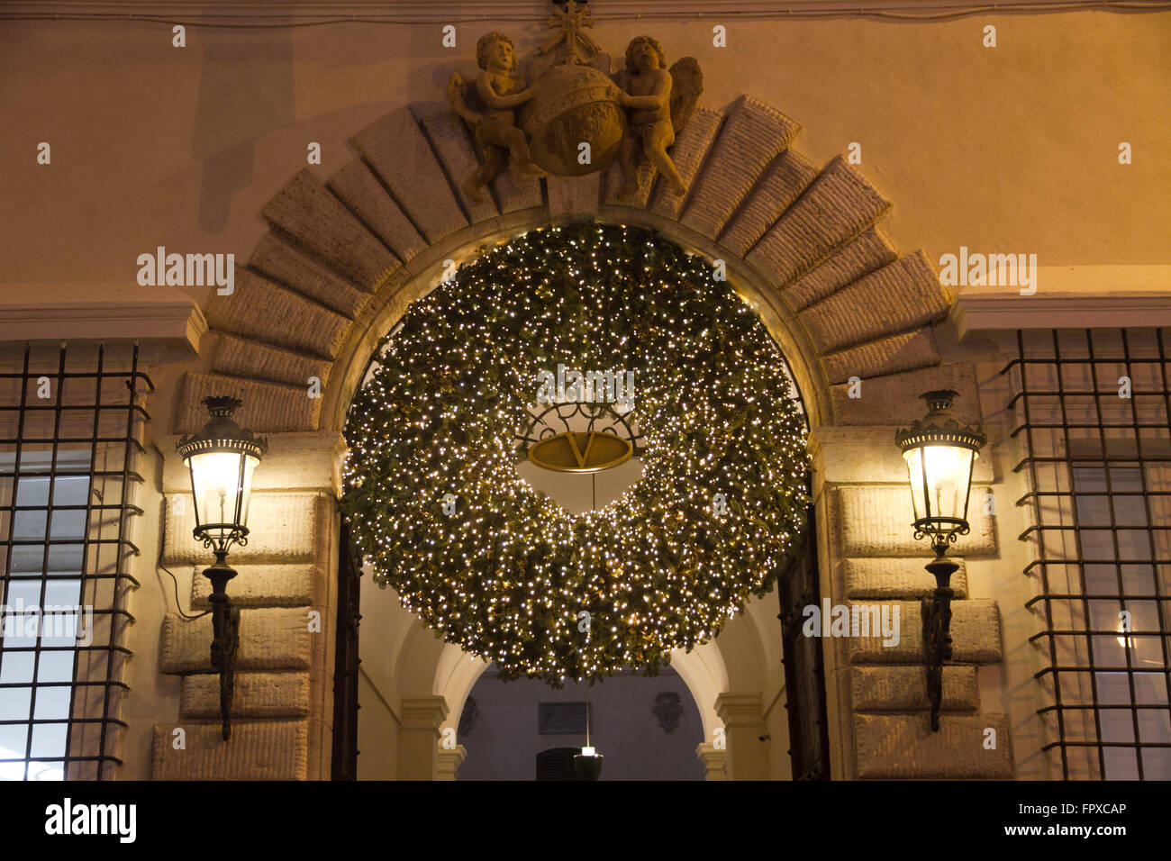 Valentino edifice entrance, piazza Mignanelli Rome Italy Stock Photo ...
