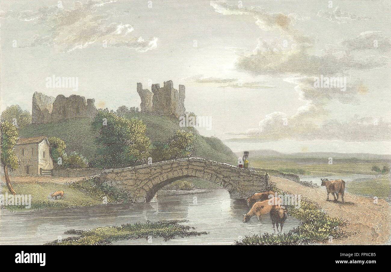 WESTMORLAND: Brough Castle: Westall-Finden, antique print 1830 Stock ...