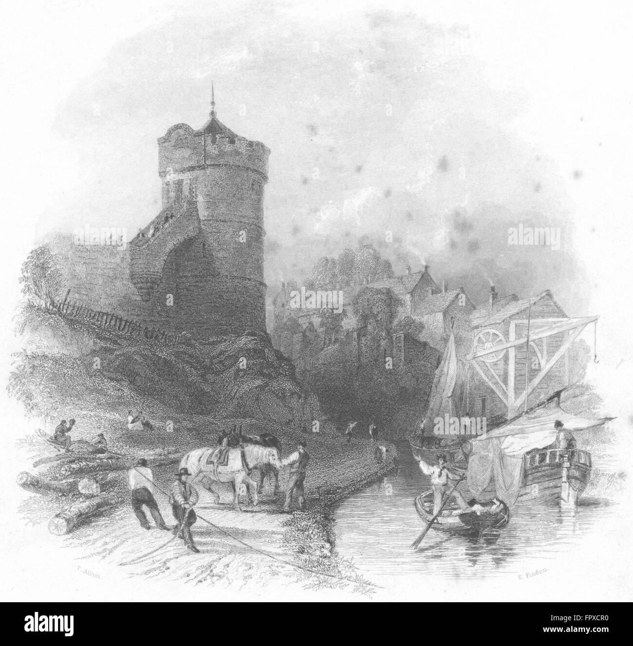 Chester walls Black and White Stock Photos & Images - Alamy