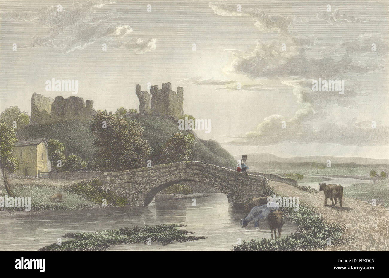 WESTMORLAND: Brough Castle: Westall-Finden, antique print c1833 Stock ...