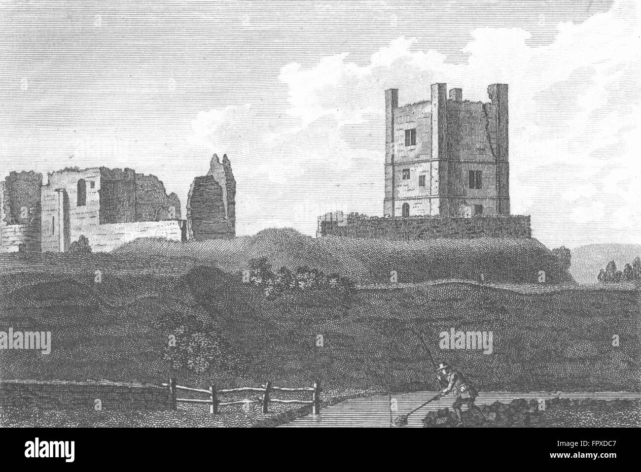 WESTMORLAND: Brough Castle: Grose, antique print 1795 Stock Photo - Alamy