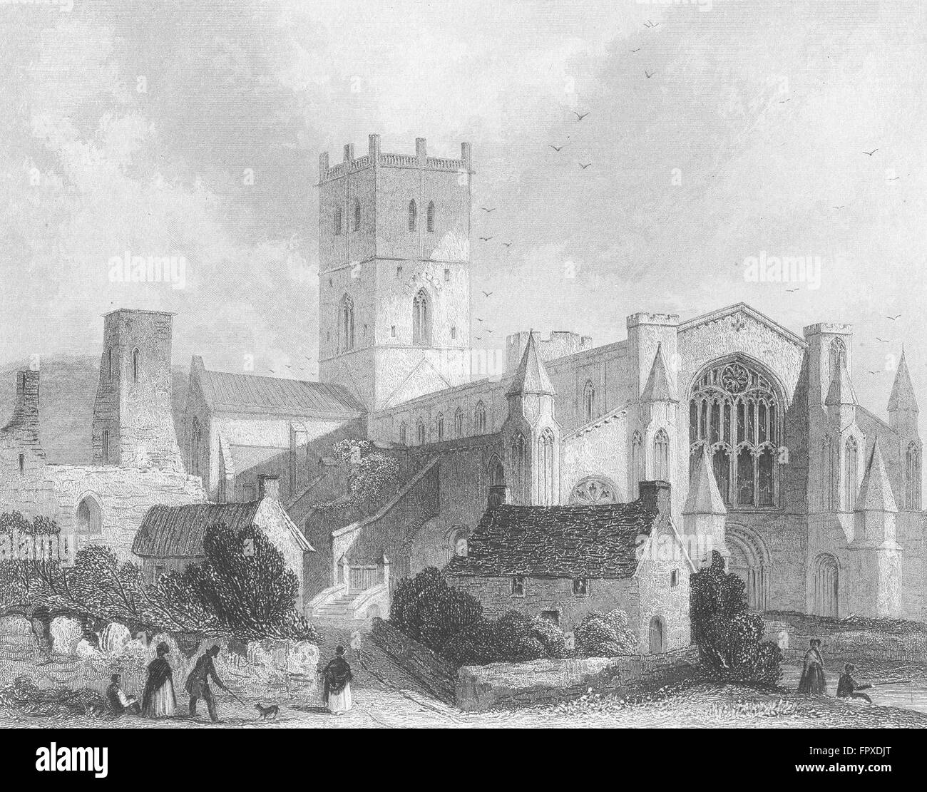 Antique architectural drawings Black and White Stock Photos & Images ...